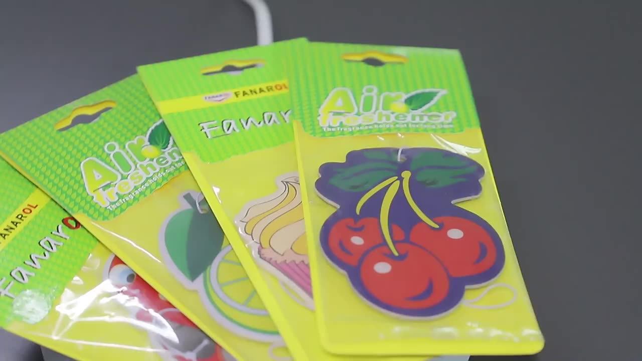 Eco-friendly Hanging With Custom Printing Bottle Shape Perfume Trees ...