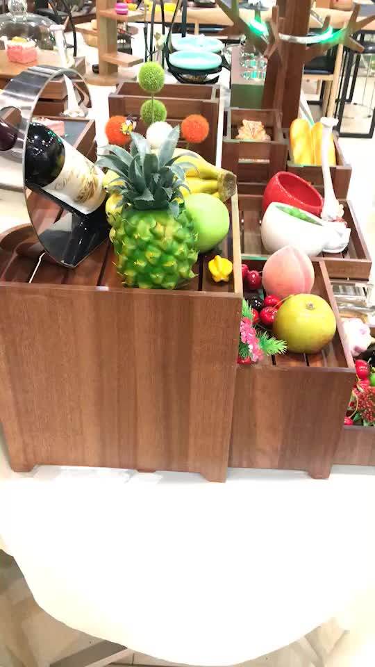 Catering Material & Equipment Decorative Wood Carved Hotel Buffet ...