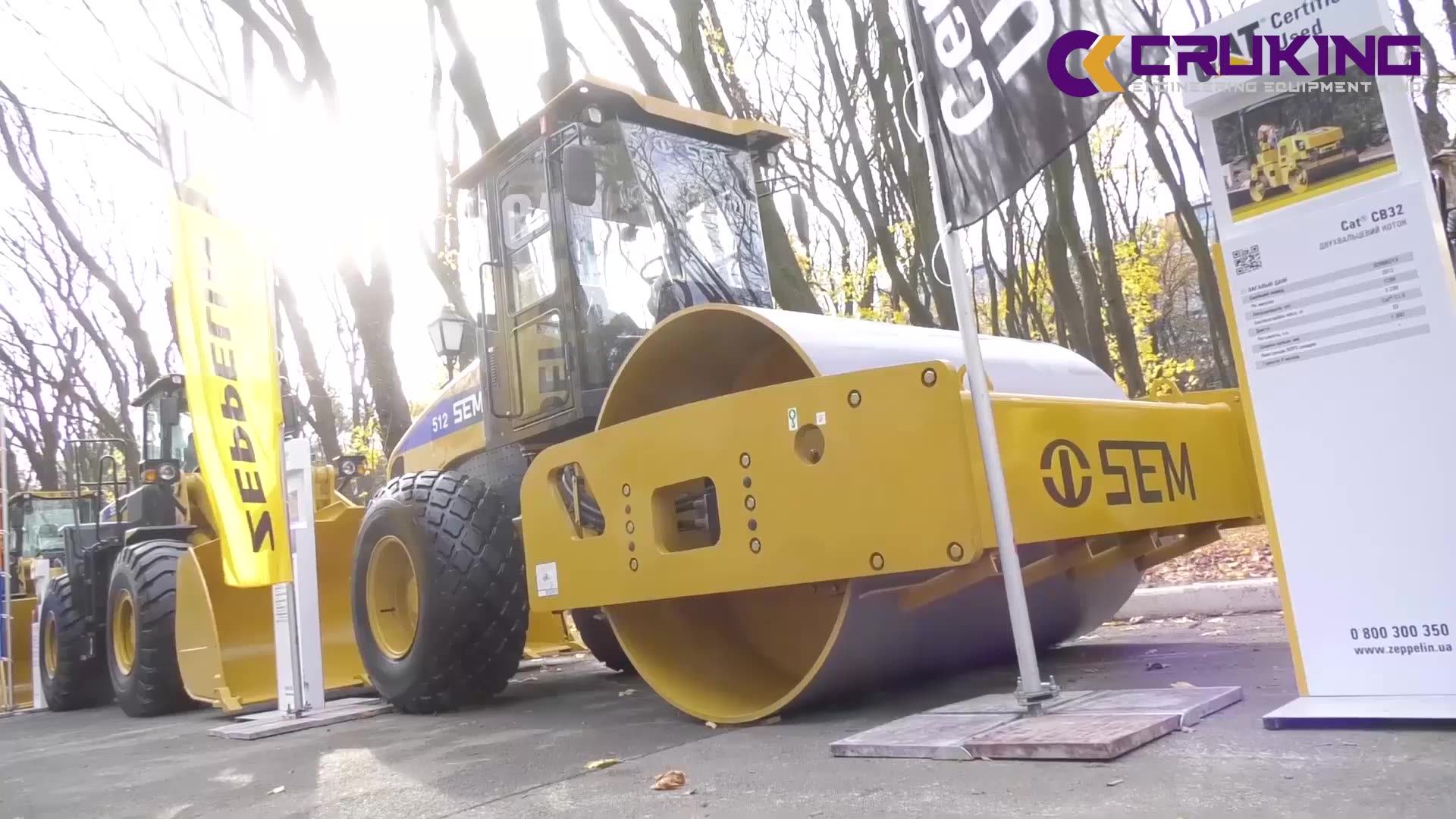 10 Ton Vibratory Road Roller Soil Compactor Sem510 With High Quality ...