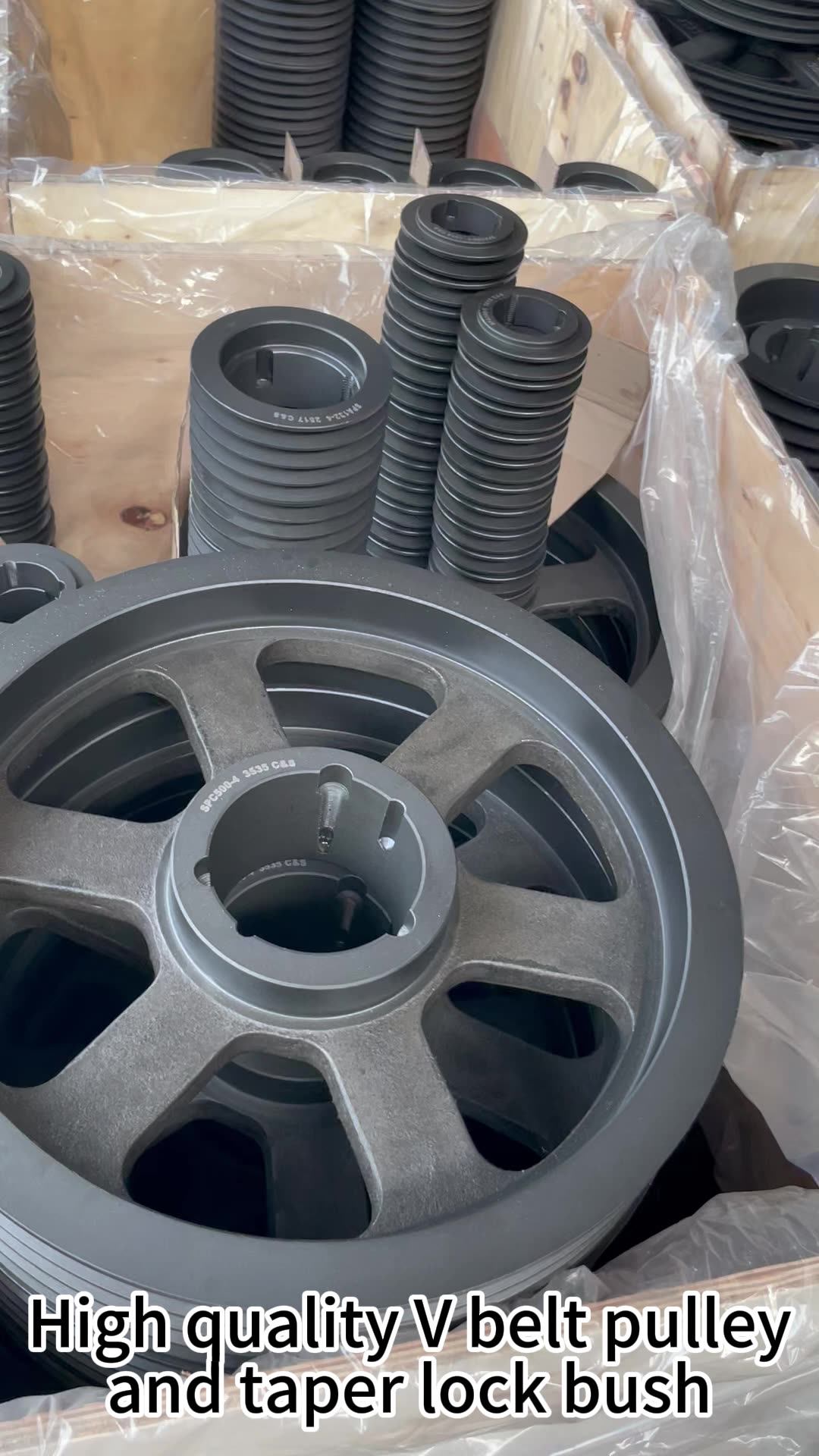 High Quality Mighty V-belt Pulley Wheel Spz Series Cast Iron Sheaves ...