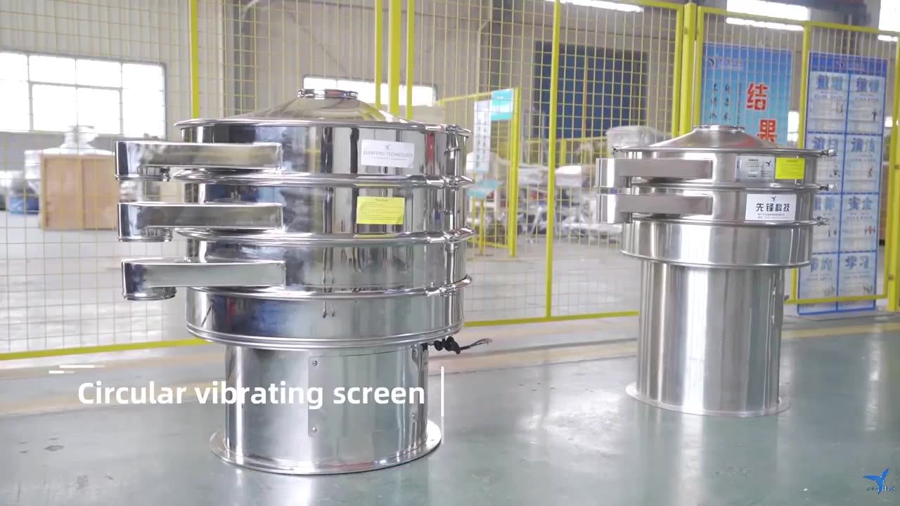 Dubbele Stage Industriële Zeefmachine Roterende Trillende Scherm Zeef ...