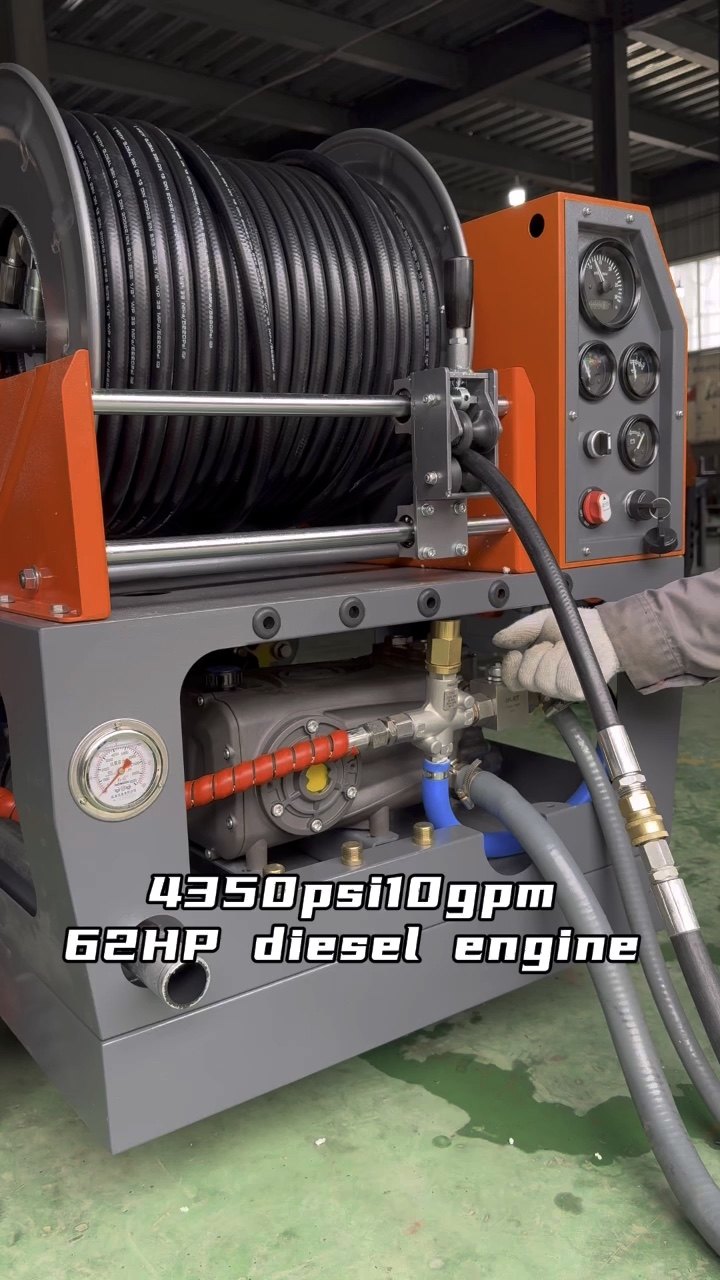 Amjet Popular High-pressure Sewage Pipe Cleaning Machine Municipal High ...