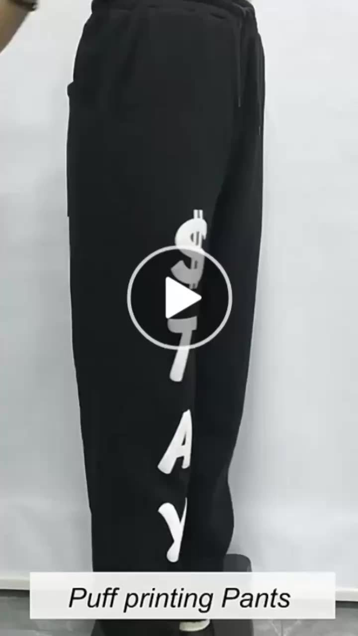 Custom Stack Pant Flared Sweatpants Men Jogger Sweat Pants Patchwork ...