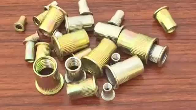 Flat Head Knurled M3-m12 Brass Rivet Nut - Buy Brass Rivet Nut,M3-m12 ...