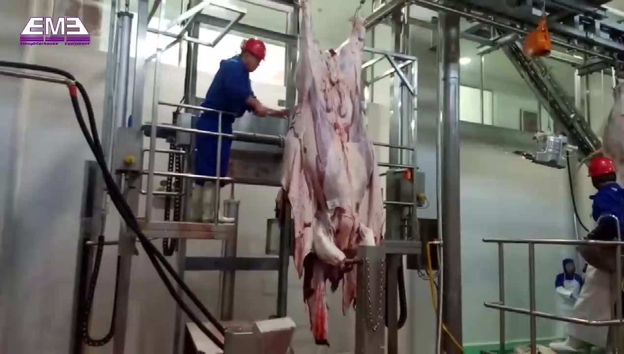Cow Slaughter Line Abattoir Machinery For Complete Production Cattle ...