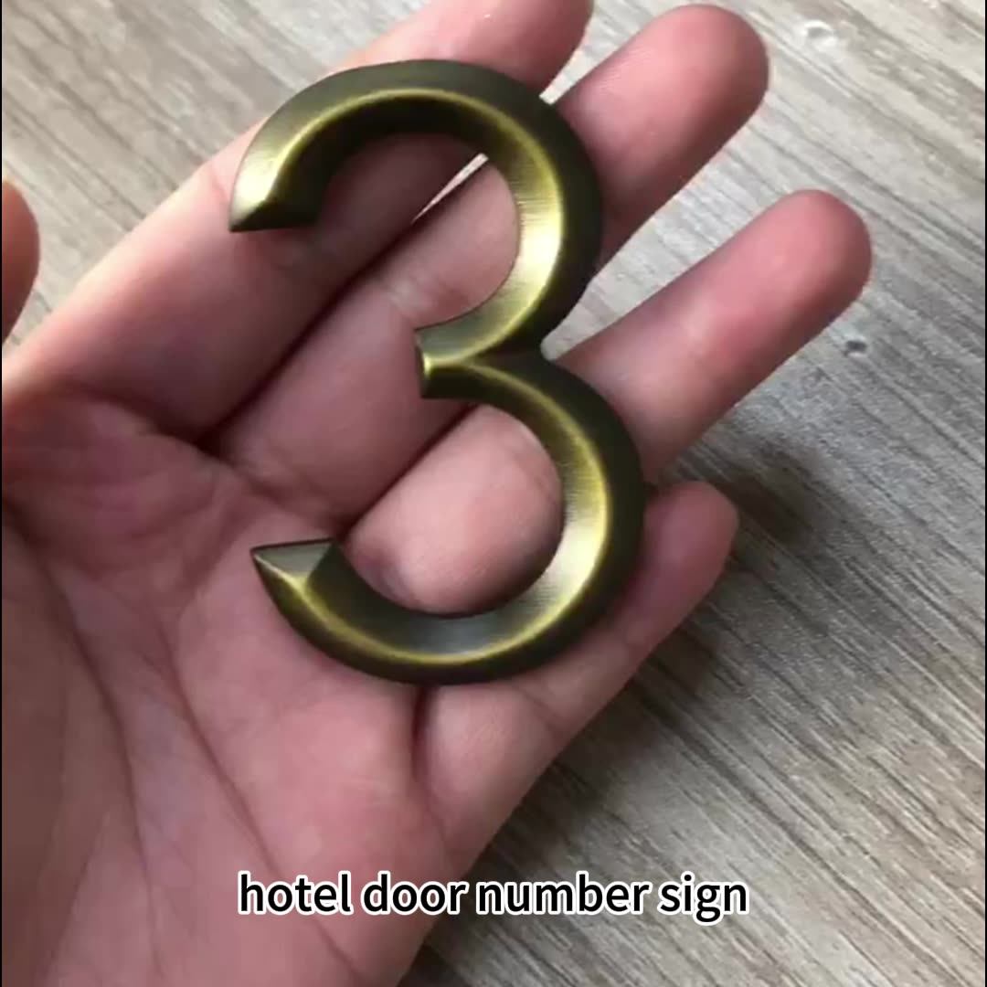 Factory Custom Metal Aluminium Bathroom Sign House Door Name Apartment ...