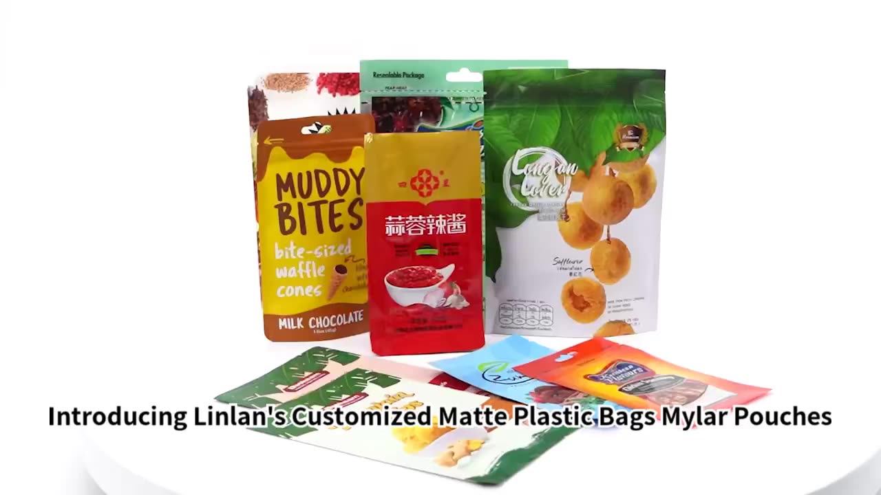 Custom Printed Small Sachet Gold Mylar Bags Biodegradable Stand Up ...