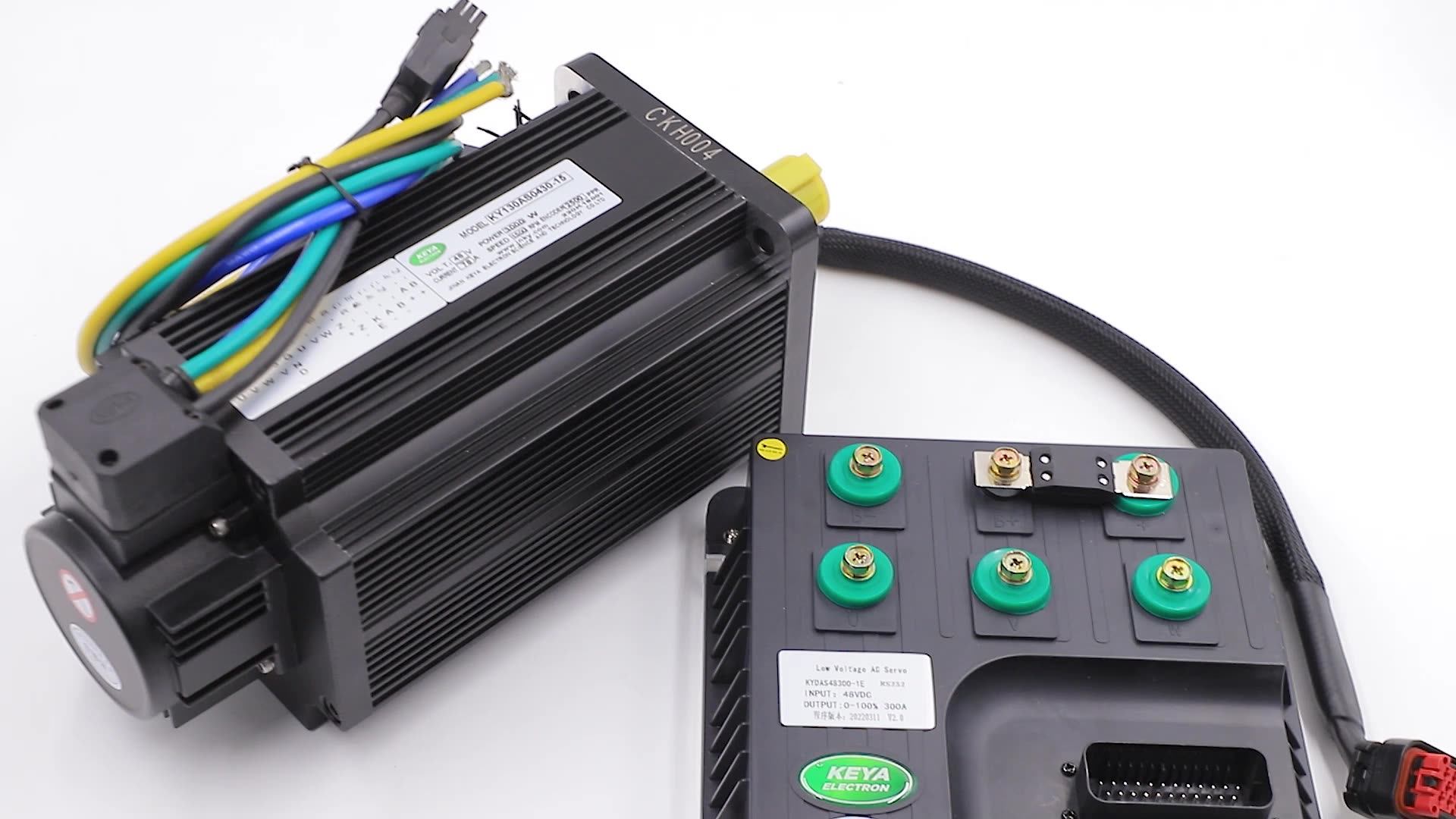 Ip55 Enclosure 130mm Frame Size 48v 3kw 1500rpm Low Voltage Bldc Servo ...