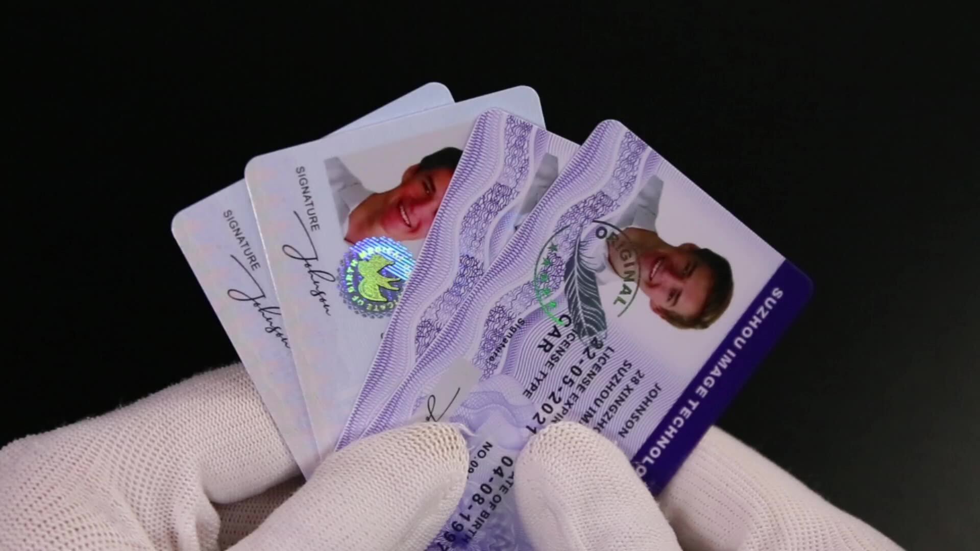 Passport/state Id/drivers License Hologram Overlay For Protection Of ...