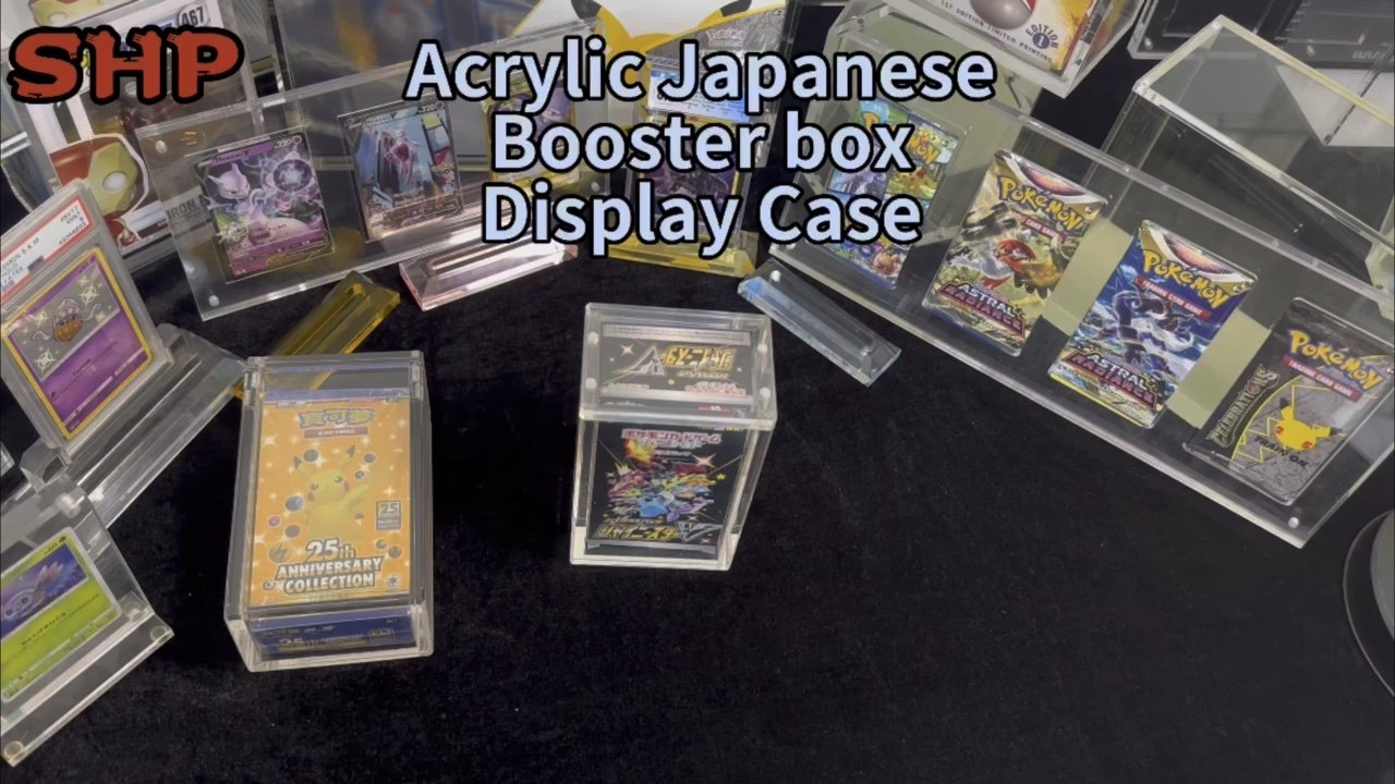Shp Custom Clear Acrylic High Glass Japanese Pokemon Booster Box ...