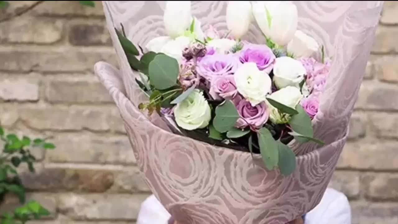 100% Pp Non Woven Fabric Flower Wrapping Paper Waterproof Christmas ...