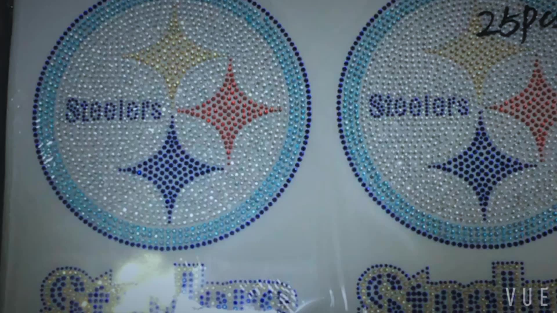 Custom Football Team Logo Seahawks Steelers G Packers Korean Rhinestone ...