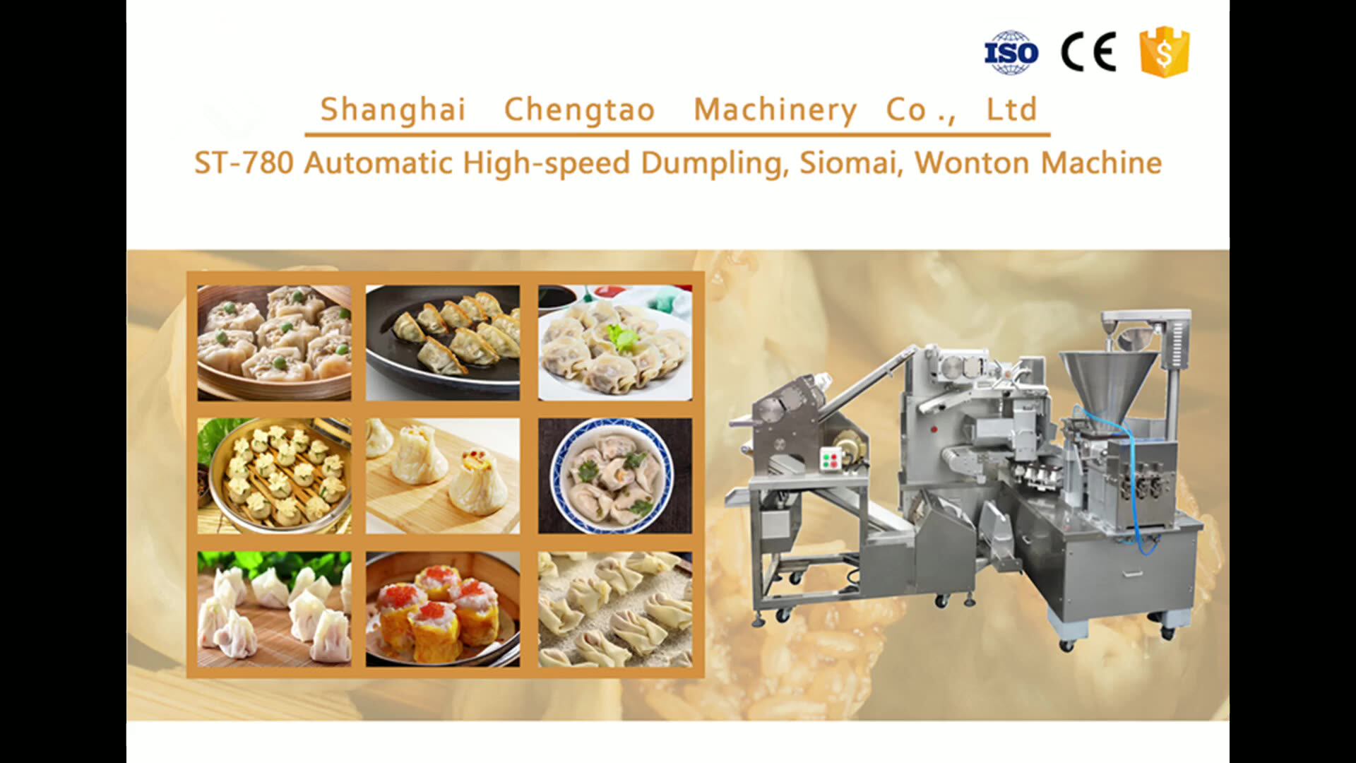 2023 Chengtao Chinese Boiled Dumpling Machine Industrial High Capacity Gyoza Automatic Making ...