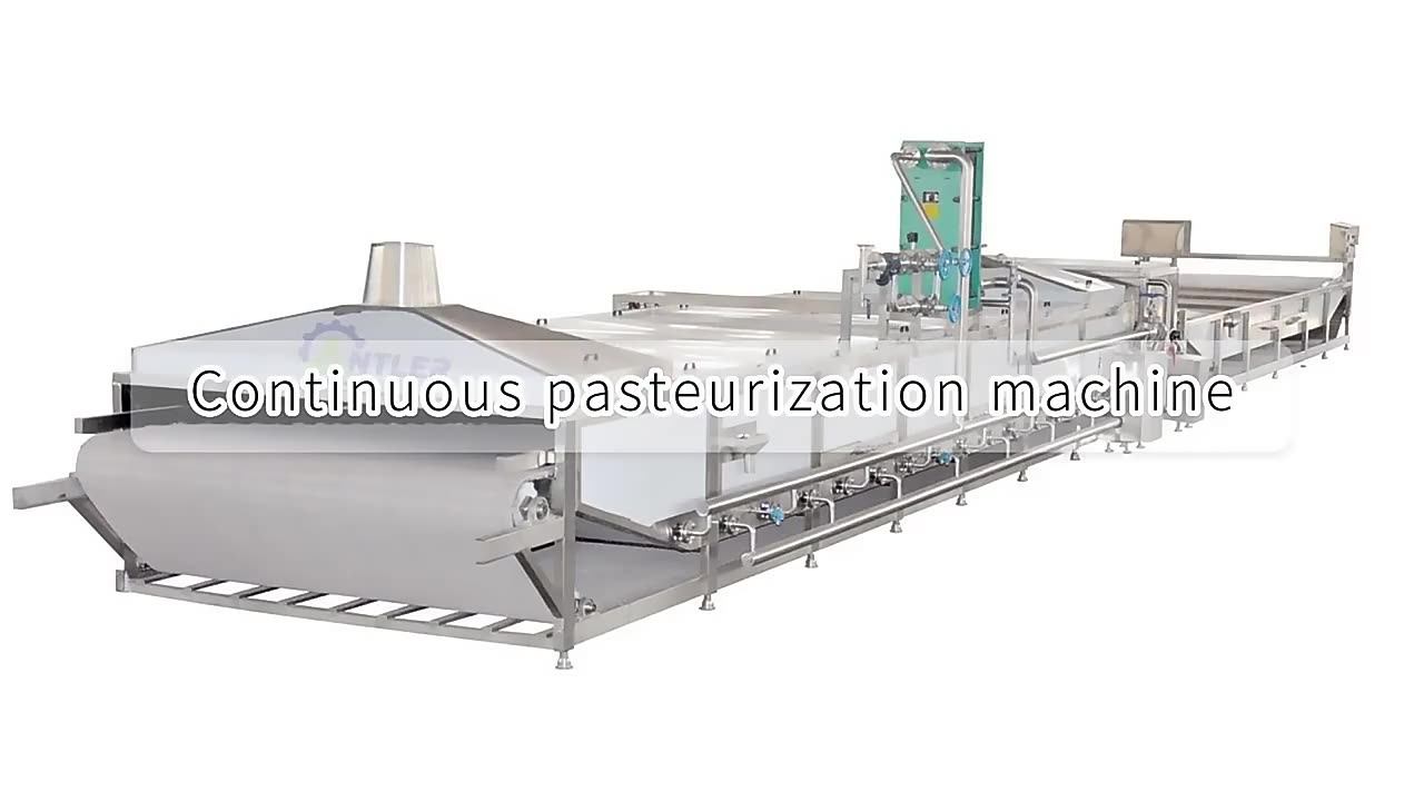 Continuous Spray Water Immersion Type Pasteurizer With Cooling Tunnel ...