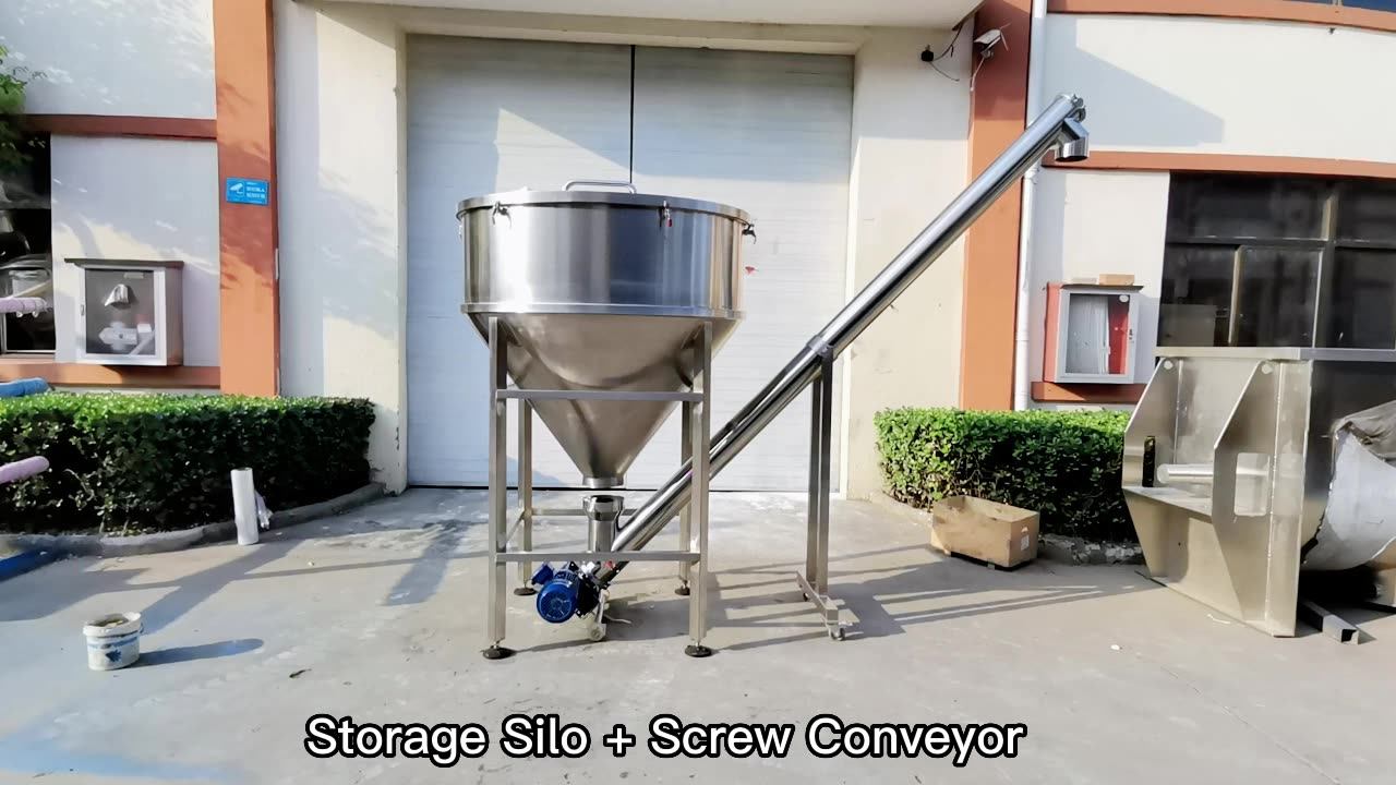 Industrial Stainless Steel 304 200l Coffee Corn Grain Powder Storage ...