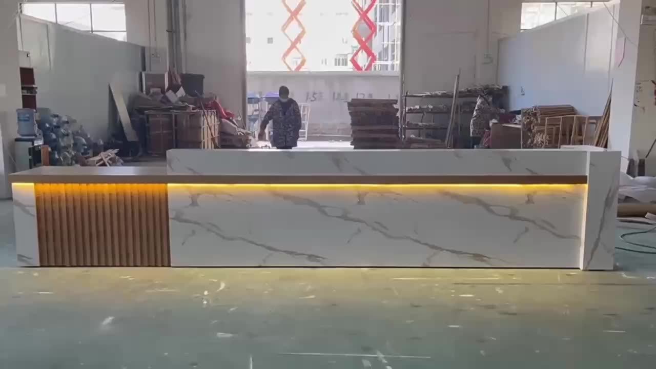 Modern Luxury Office Reception Table Design Hotel Furniture Set Office ...