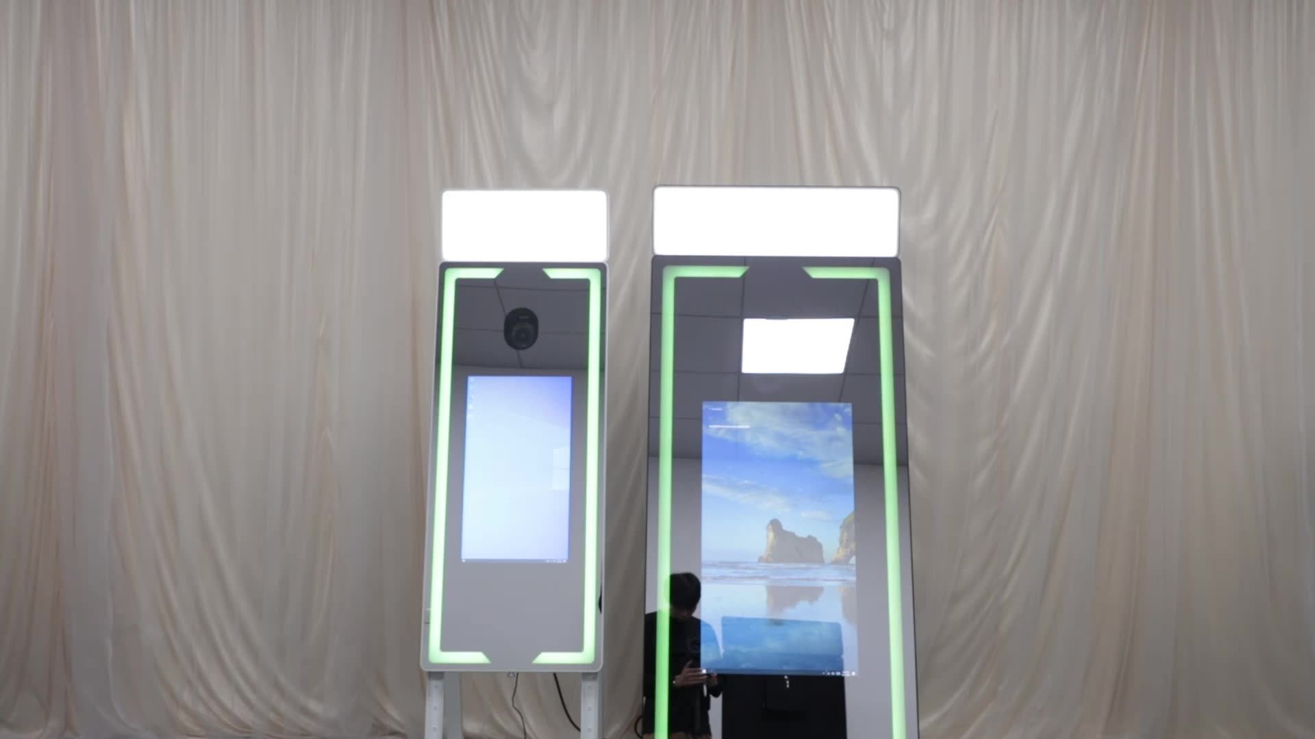 Smart 65 Inch Screen Folding Mirror Selfie Photo Booth Machine 32in 43 ...