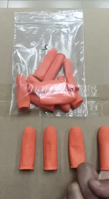 Orange Finger Stall - Buy Latex Rubber Finger Stall,Anti Slip Grip ...