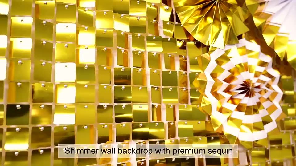 Square Sequin Shimmer Wall Backdrop Panels For Party Decoration Wedding ...