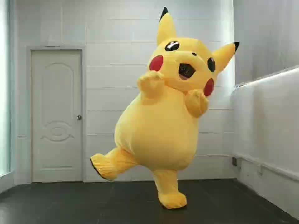 2020 High Quality Inflatable Funny Pokemon Adult Pikachu Mascot Costume ...