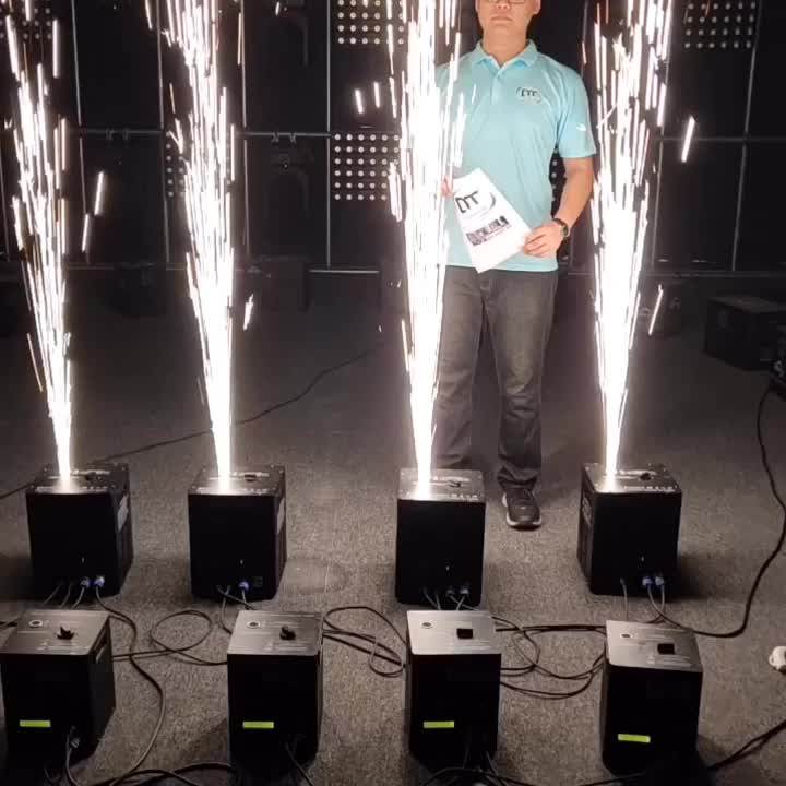 100% Safe Indoor Stage Cold Fireworks Fountain Machine And Cold Pyro ...