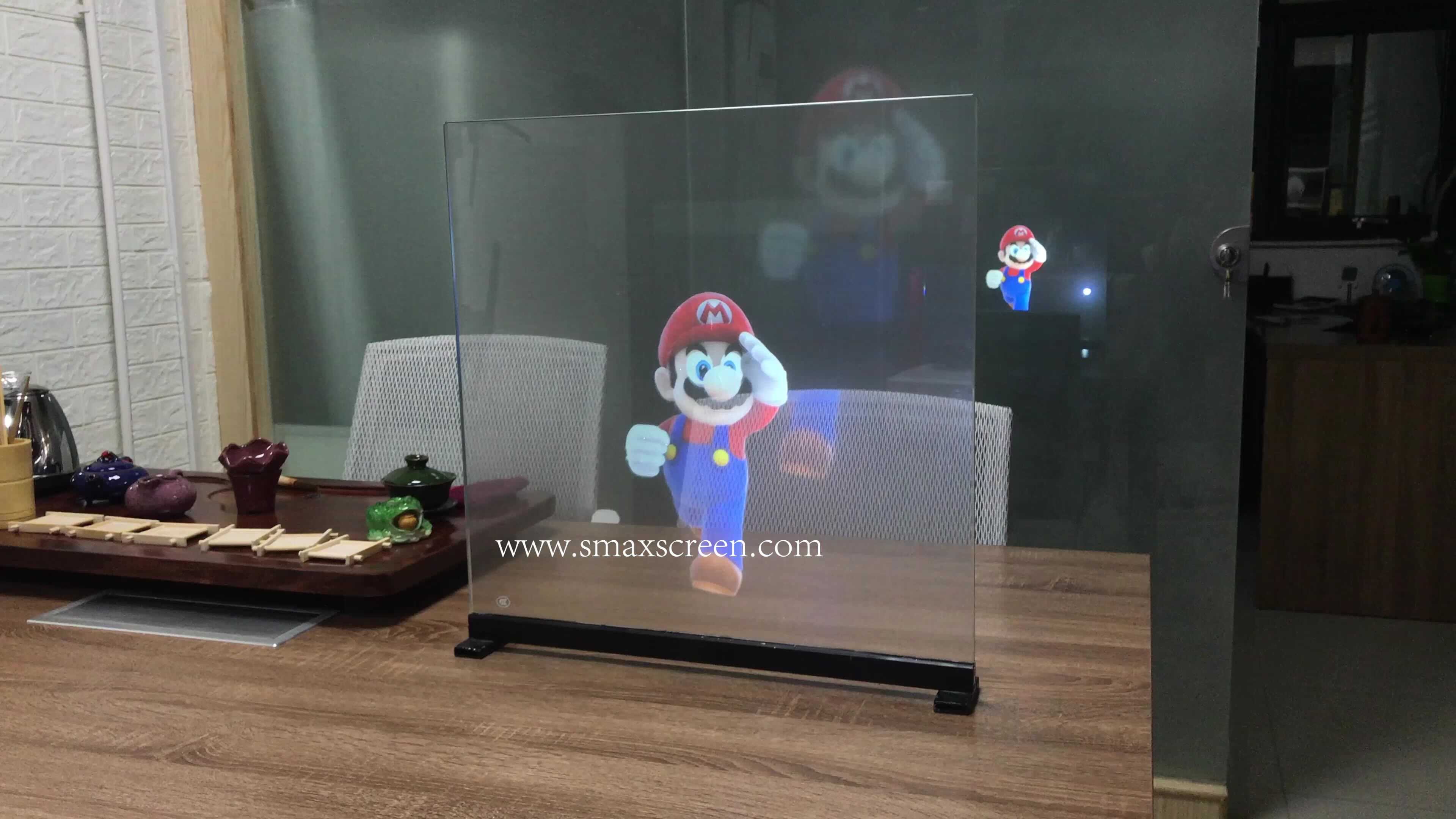 1.52x30 Roll Transparent Holographic Projection Film Sticker On Window ...