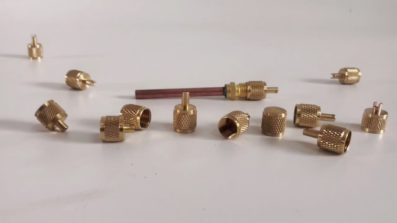 Threaded Caps Brass Cover Cap For Access Valve Filter Drier Valve 1/4 ...