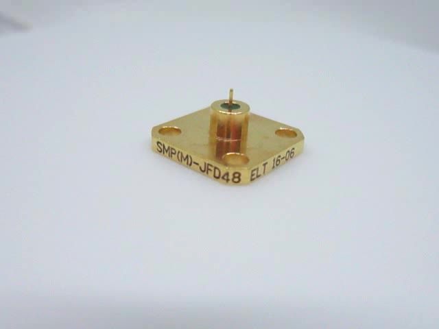 Smp Male Limited Detent Hermetically Sealed Connector 4 Holes Flange ...