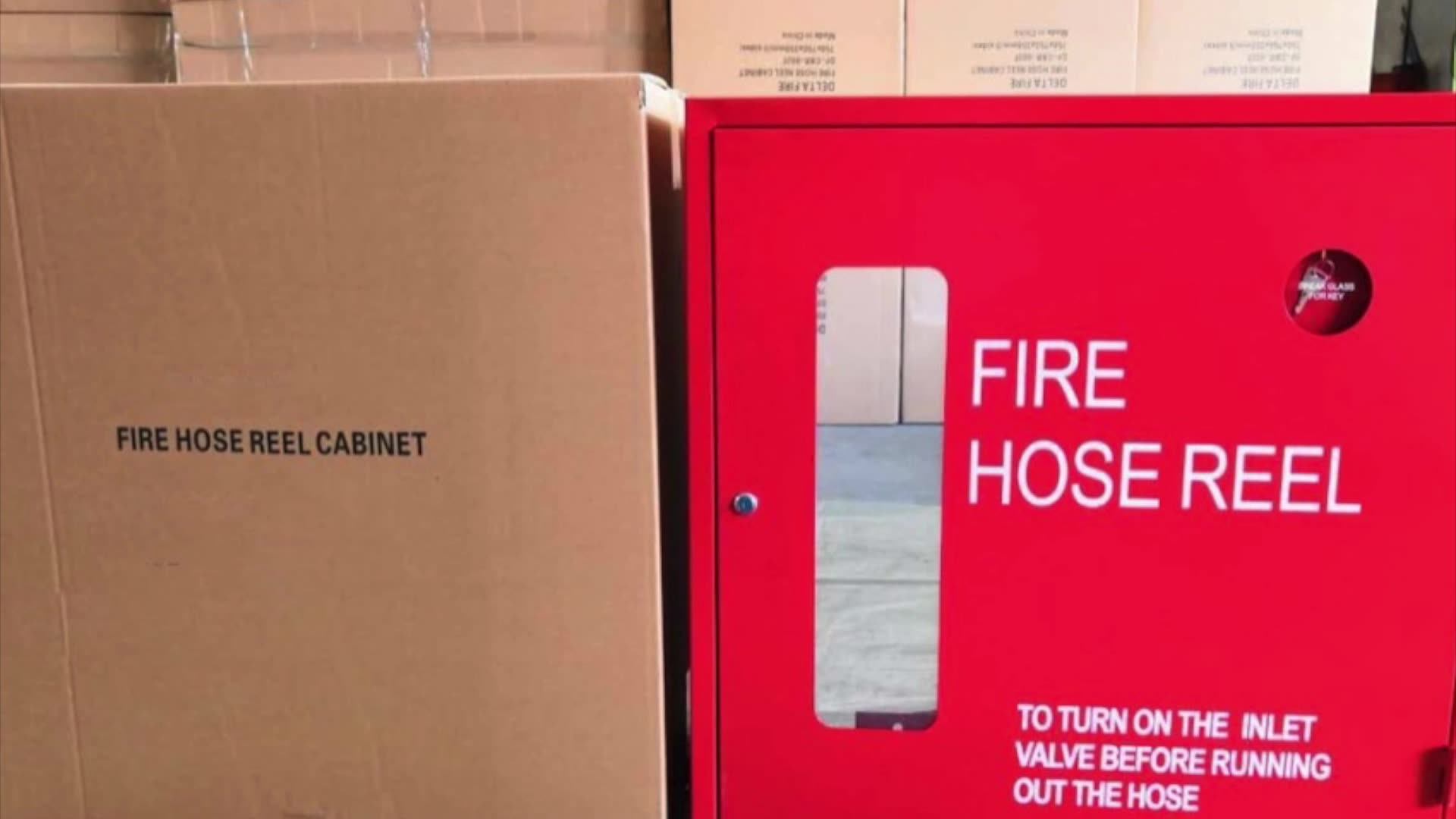 Fire Hose Cabinet Fire Hose Reel Cabinet Swing Type Fire Hose Reel With ...