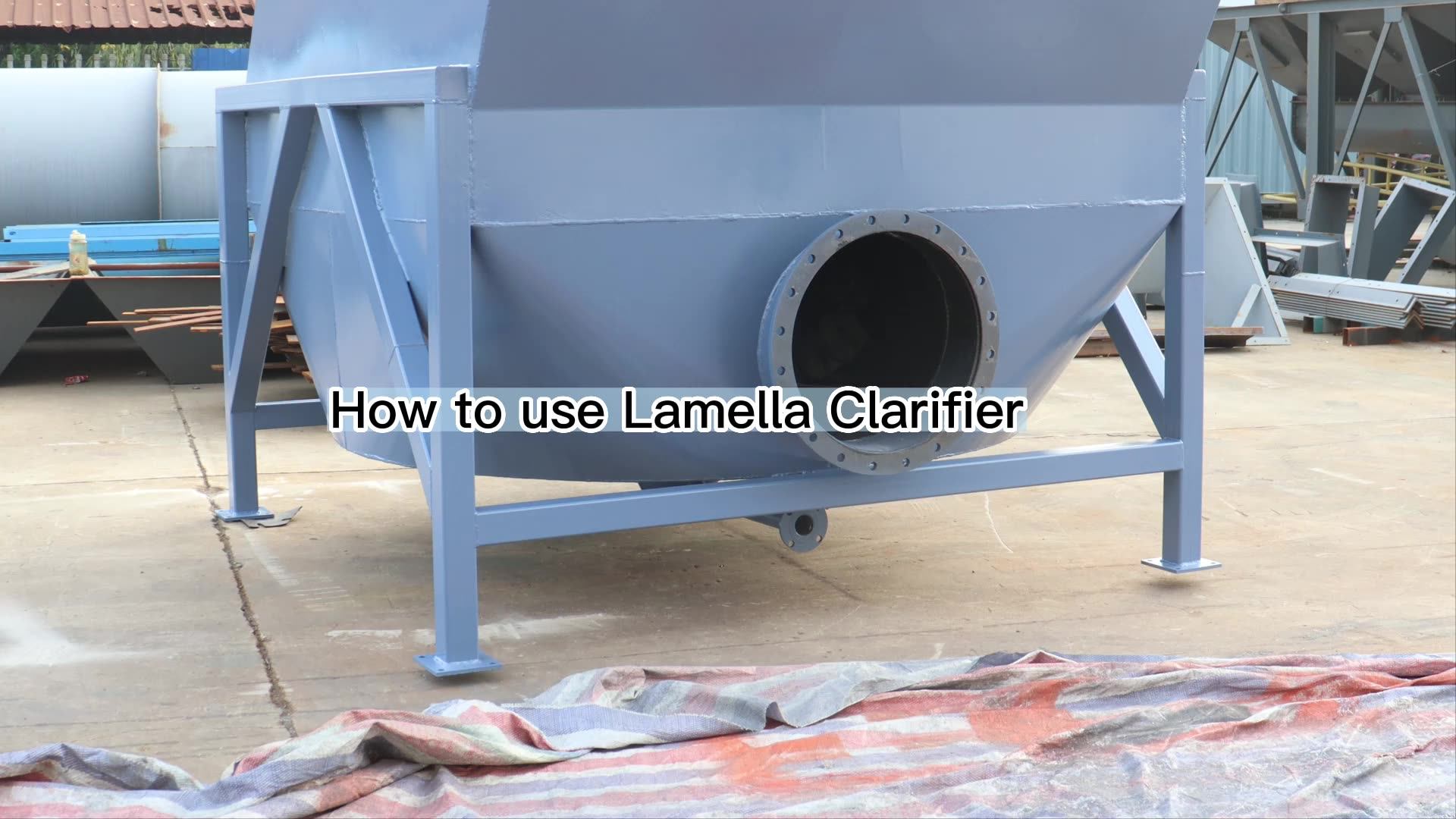 Inclined Plate Sedimentation Tank Lamella Clarifiers For River Water ...