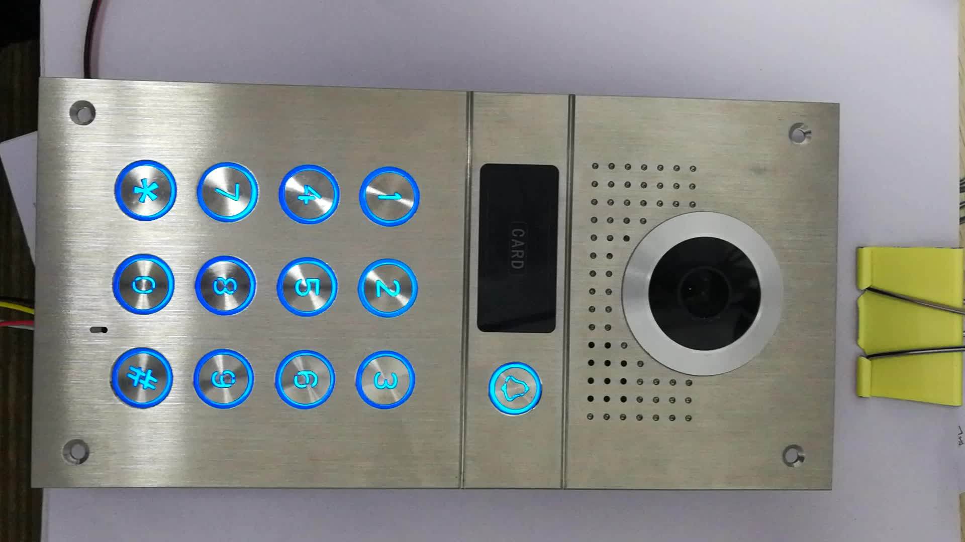 Waterproof Metal Outdoor Unit With Rfid Card Ahd 960p Video Portero Con ...