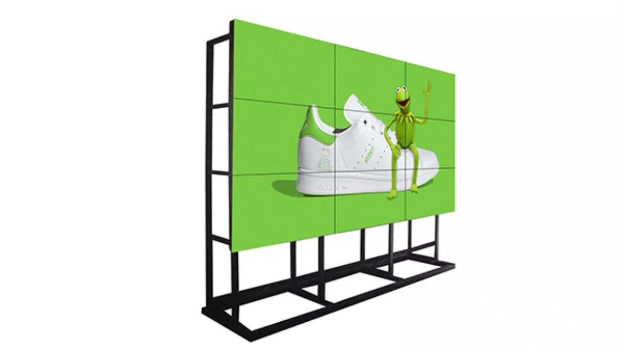 Floor Stand 2x2 3x3 6x6 Cctv Monitor Advertising Display Splicing ...