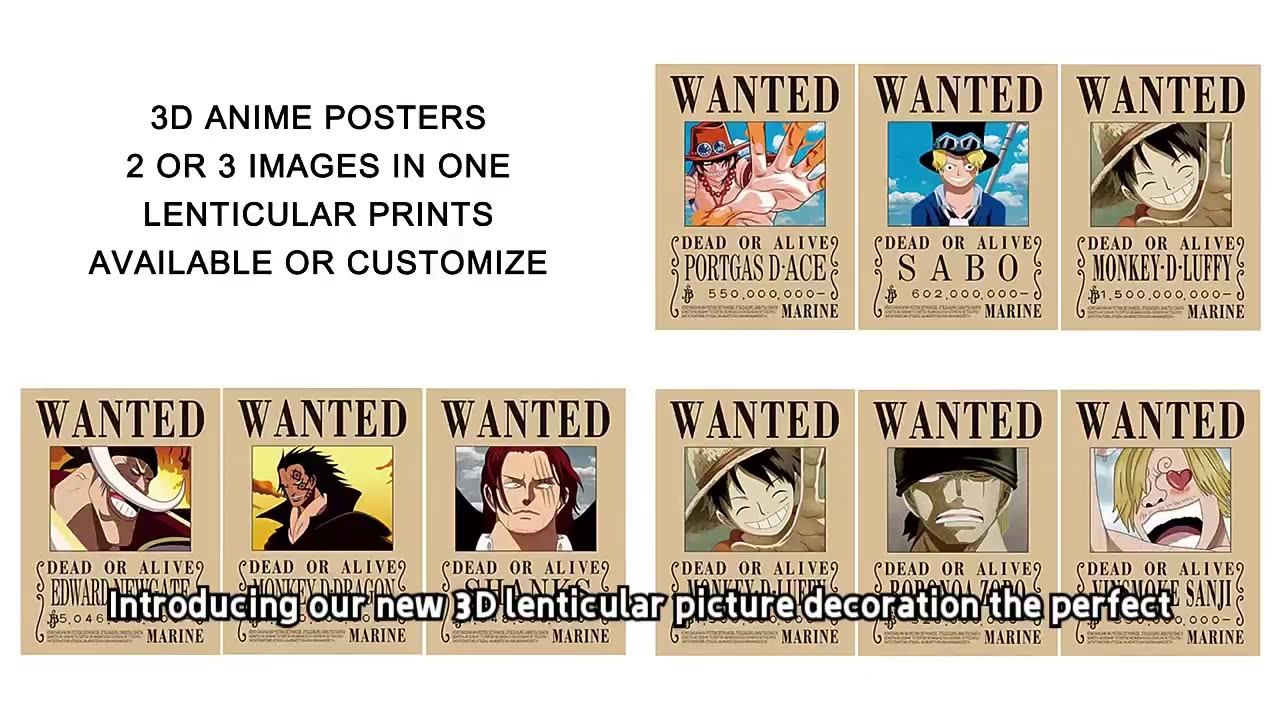 Custom 3d Flip Lenticular Anime Poster Plastic Crafts With 3d Changing ...