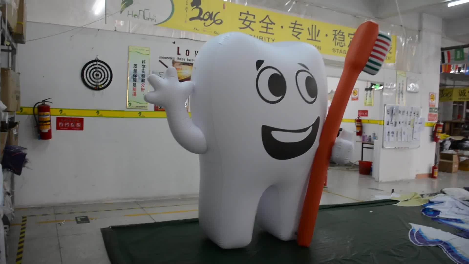 Tooth Balloon/ Custom Big Toothbrush/ Inflatable Model For Advertising ...