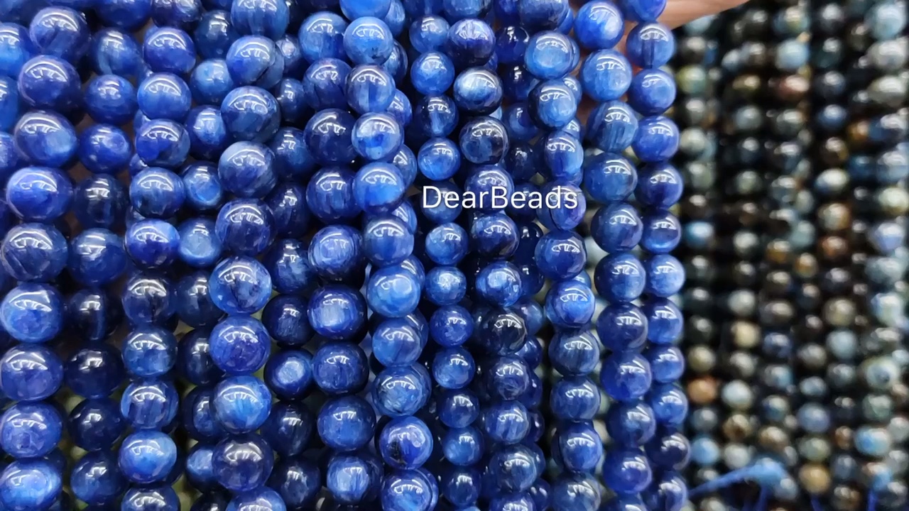 Wholesale Top Quality Blue Aaaaa Kyanite Bead 6mm 8mm Natural Kyanite Beads For Jewelry Making ...