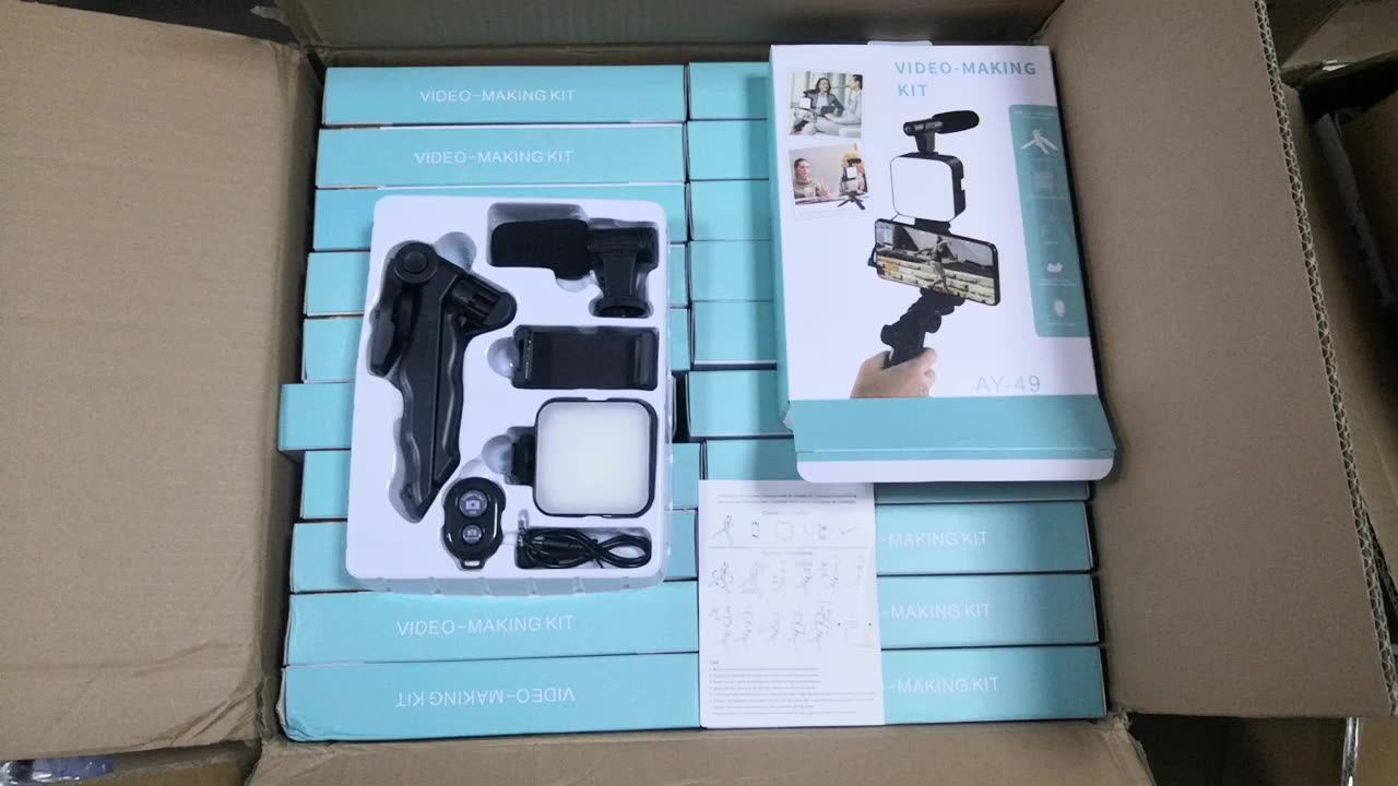 Ay-49 Video-making Kit Camera Phone Octopus Tripod Video Kit Led Light ...