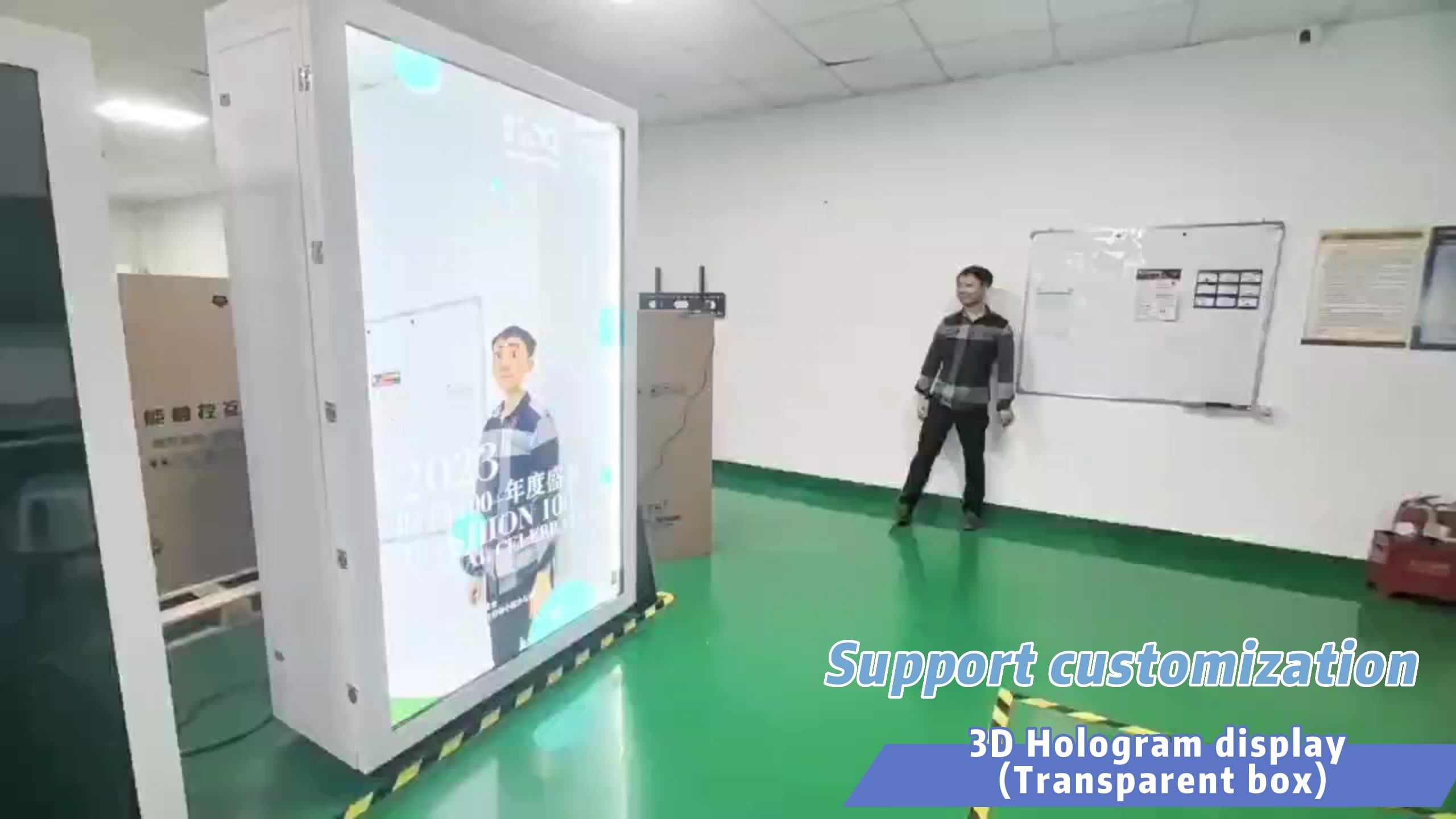 3d Hologram Display 21.5 To 86 Inch Transparent Lcd Showcases Box ...