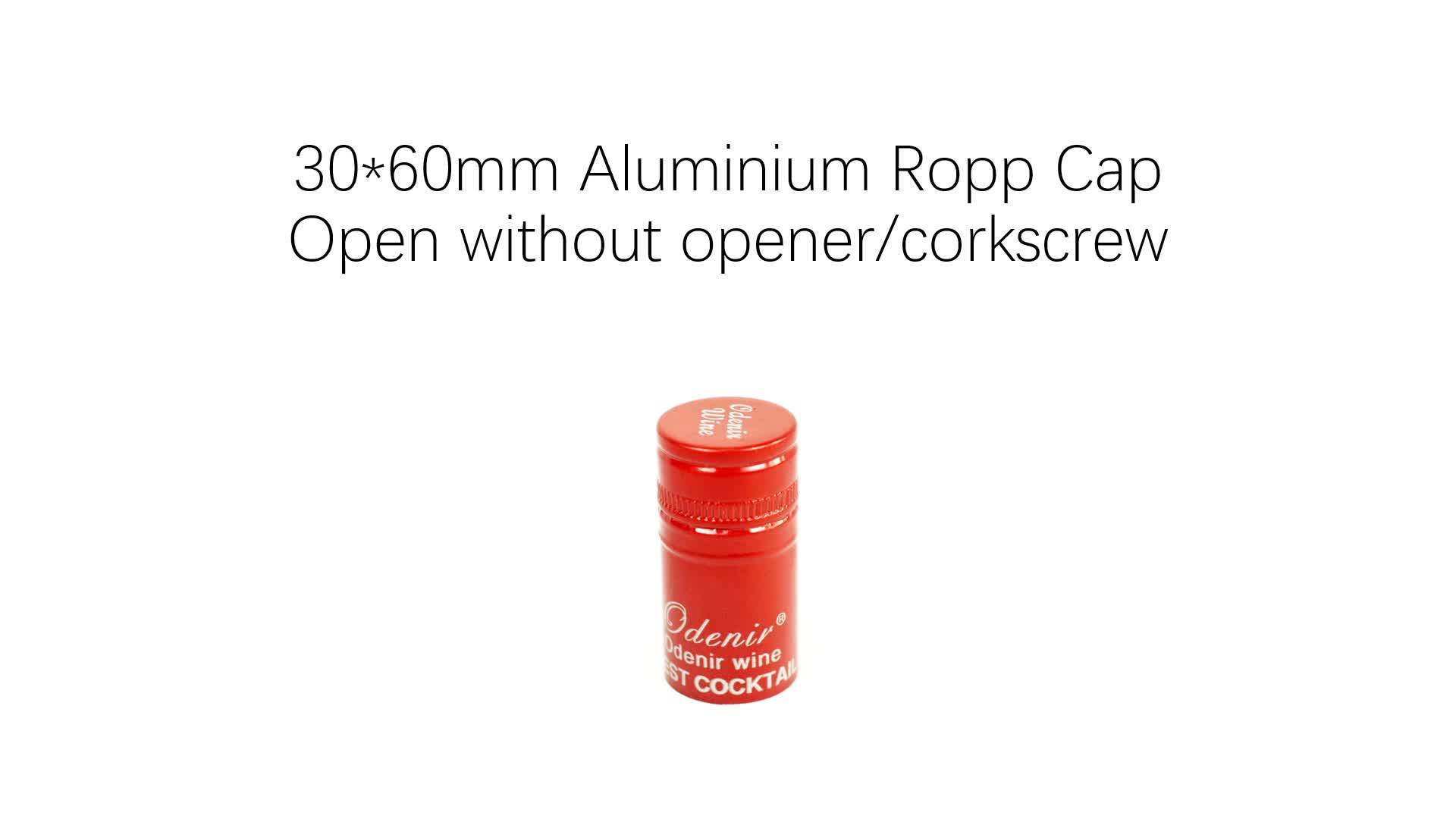 3060 Wine Corks Glass Bottle Ropp Caps Aluminium Wine Screw Cap - Buy ...