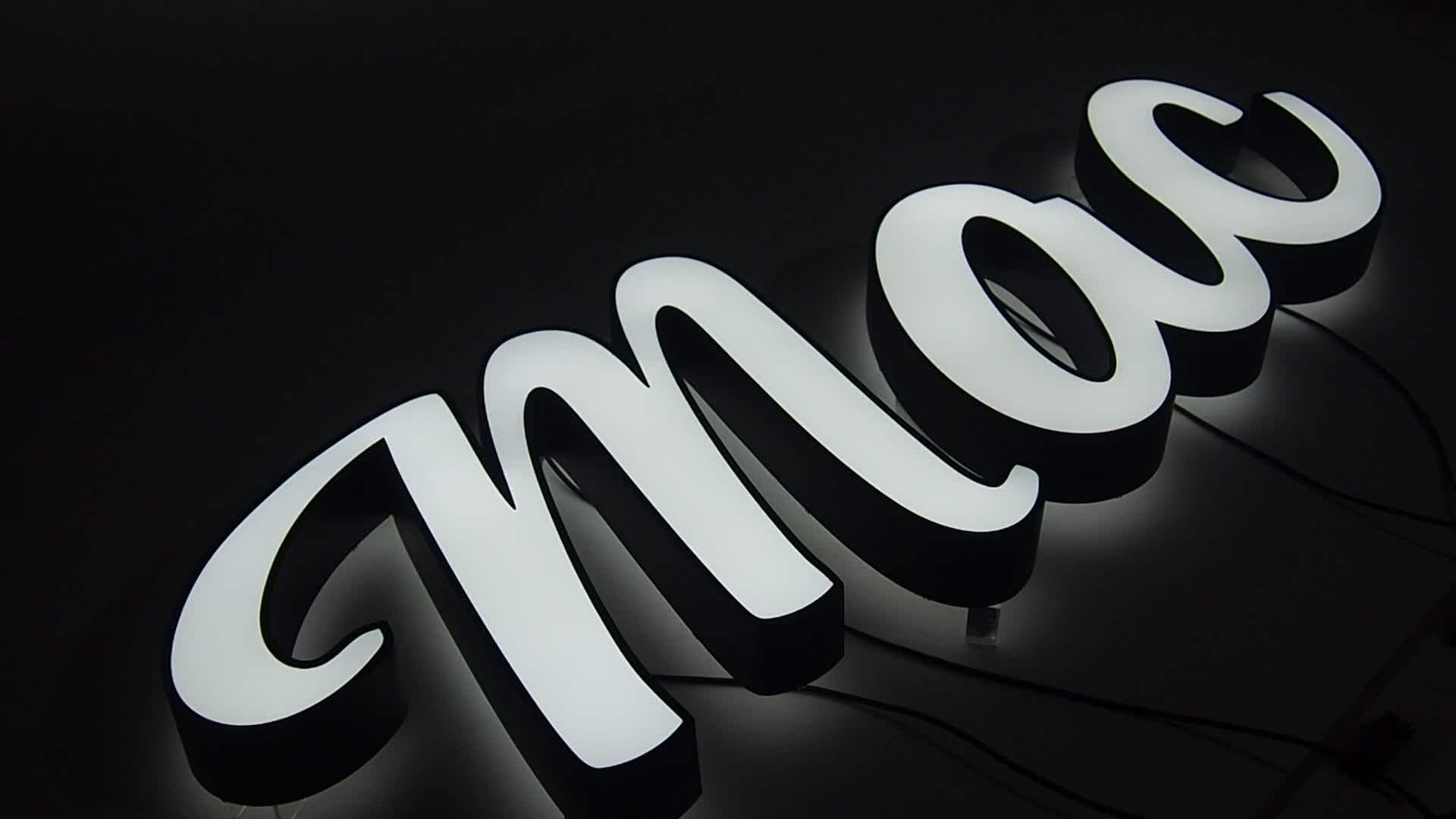 2020 New Acrylic Channel Letter Sign Led Light Board Manufactured 3d ...