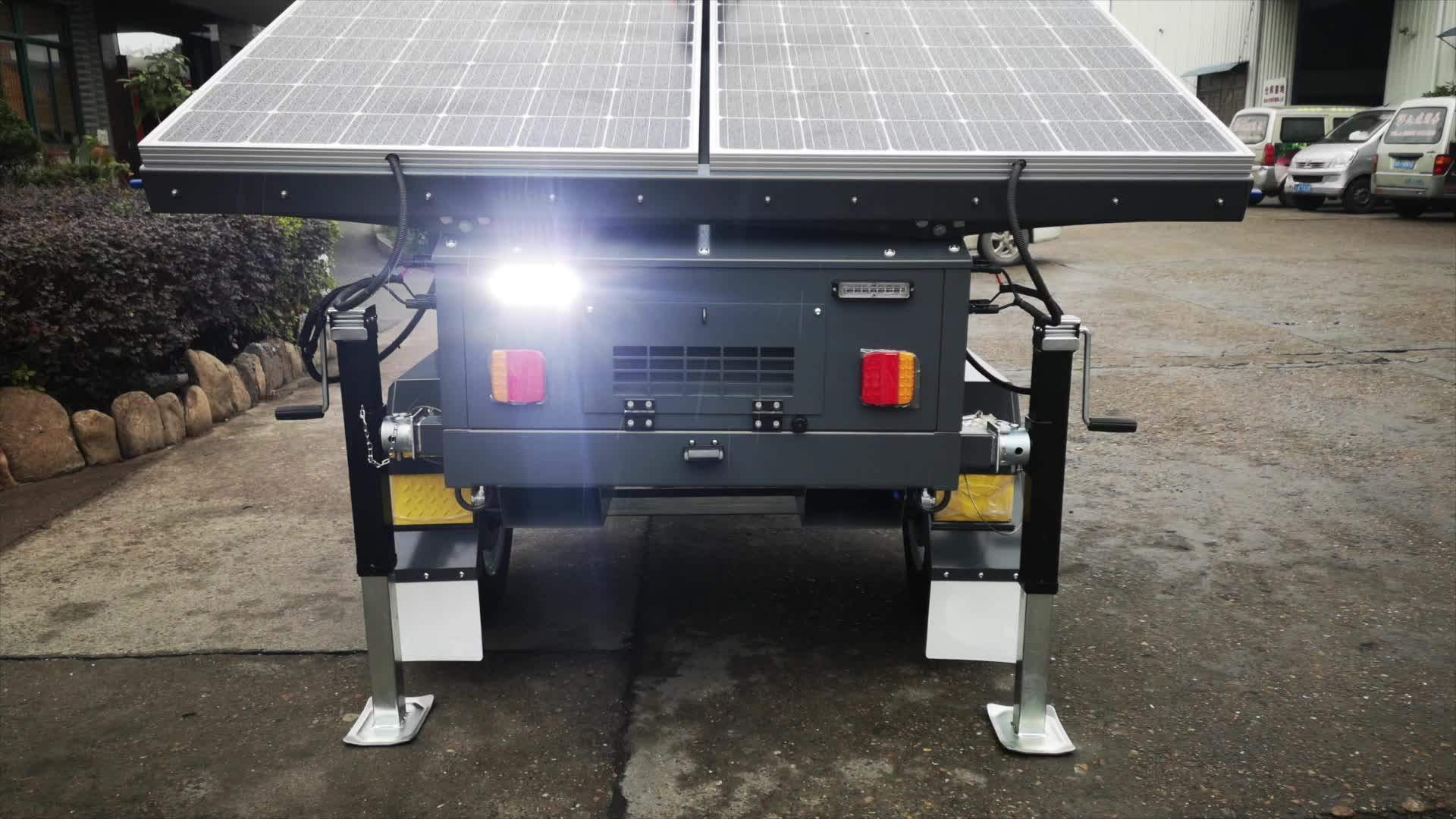 Portable Solar Powered Security Camera Trailer - Buy Security Camera ...