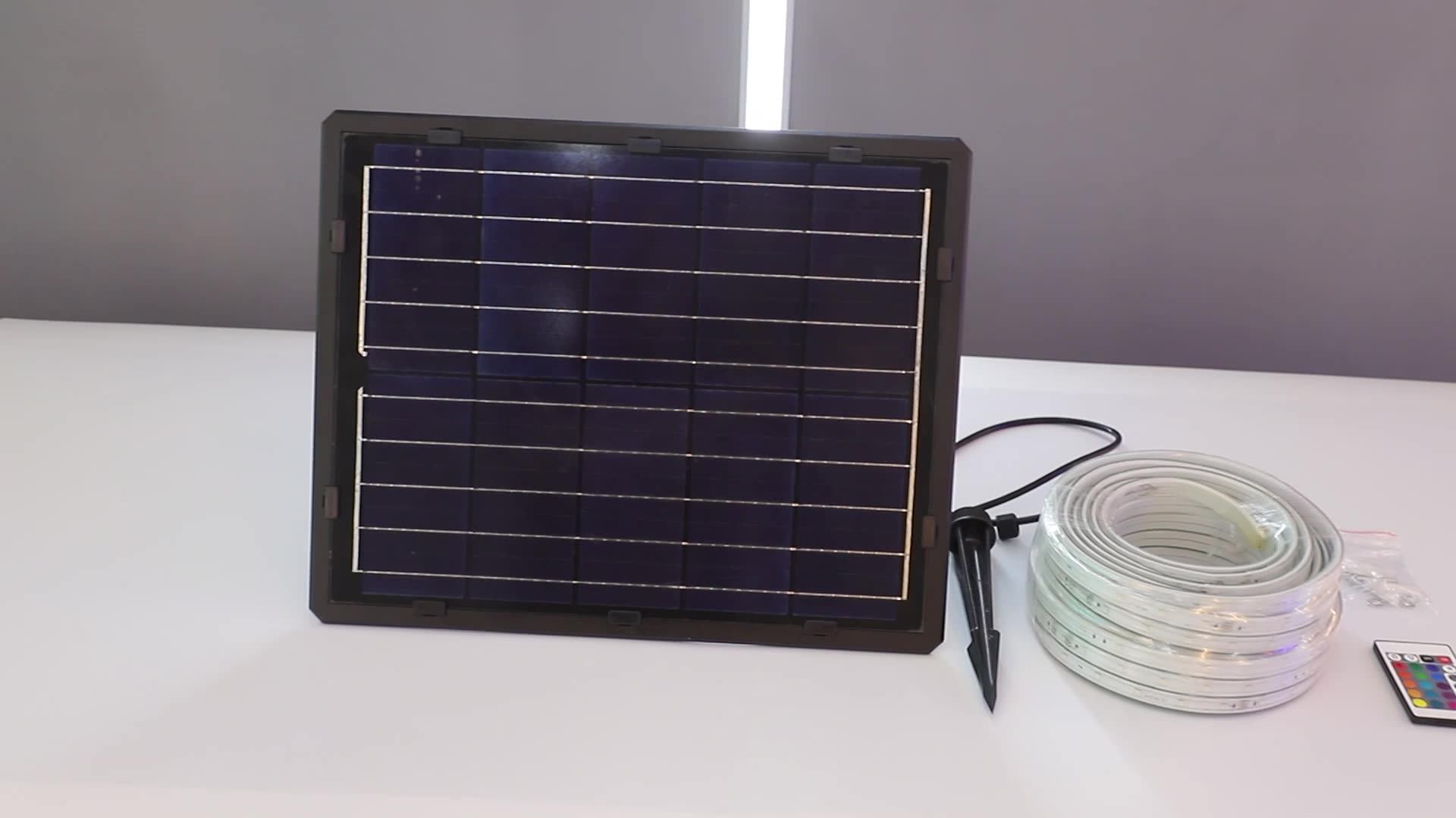 Integrated Solar Strip Light 20a 30p 24v Solar Power Rgb Led Light ...