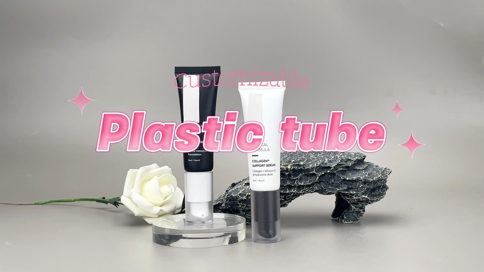 Luxury Plastic Airless Tubes And Customizable Logo Tubes With 30ml For ...