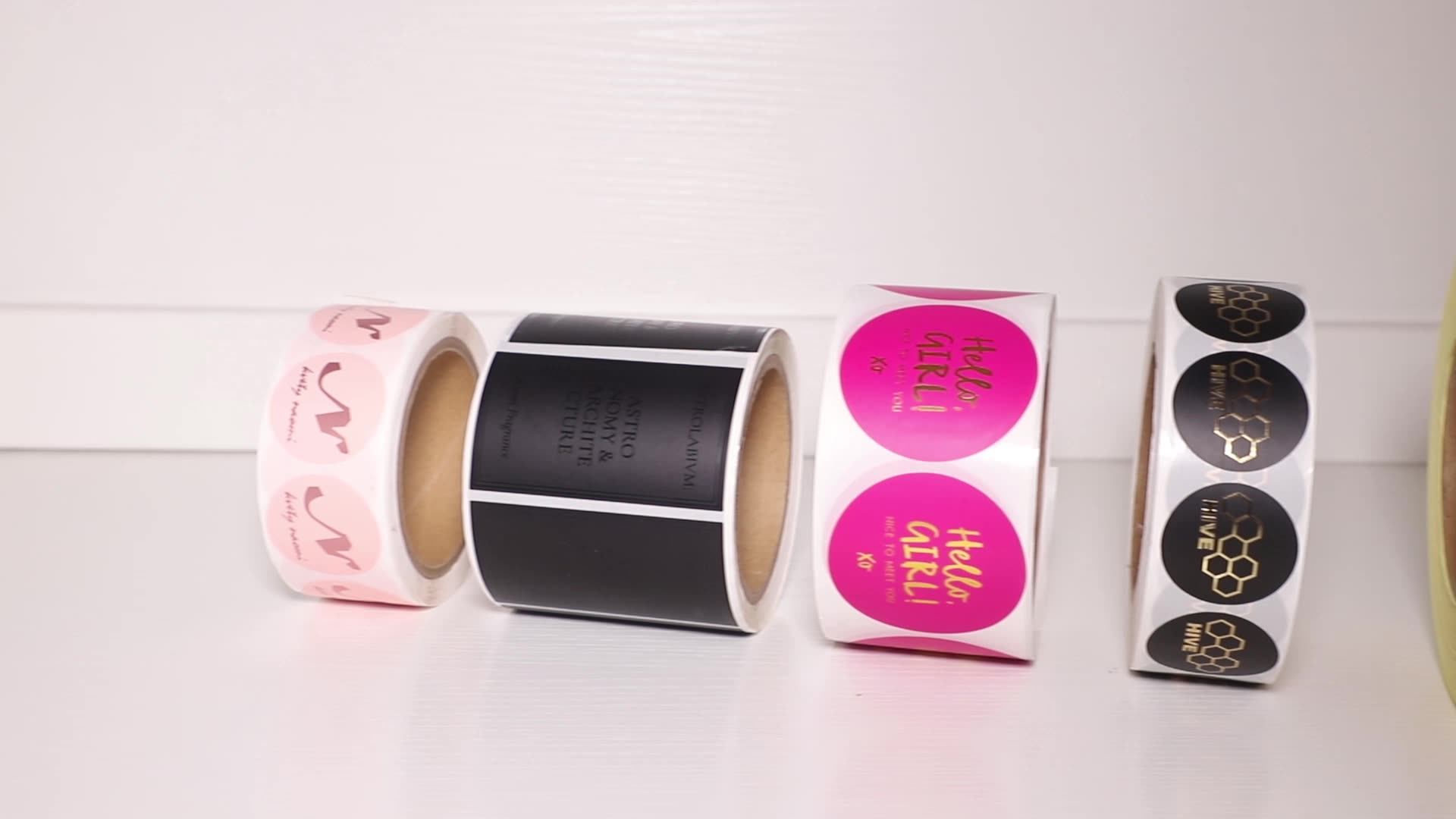 Waterproof Custom Adhesive Vinyl Sticker Roll,Labels Sticker Paper ...