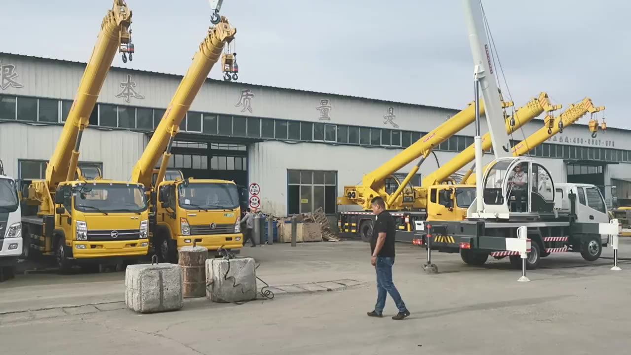 Japan Mini Electric Crane Truck Mounted 15 Ton Folding Arm Crane Truck ...