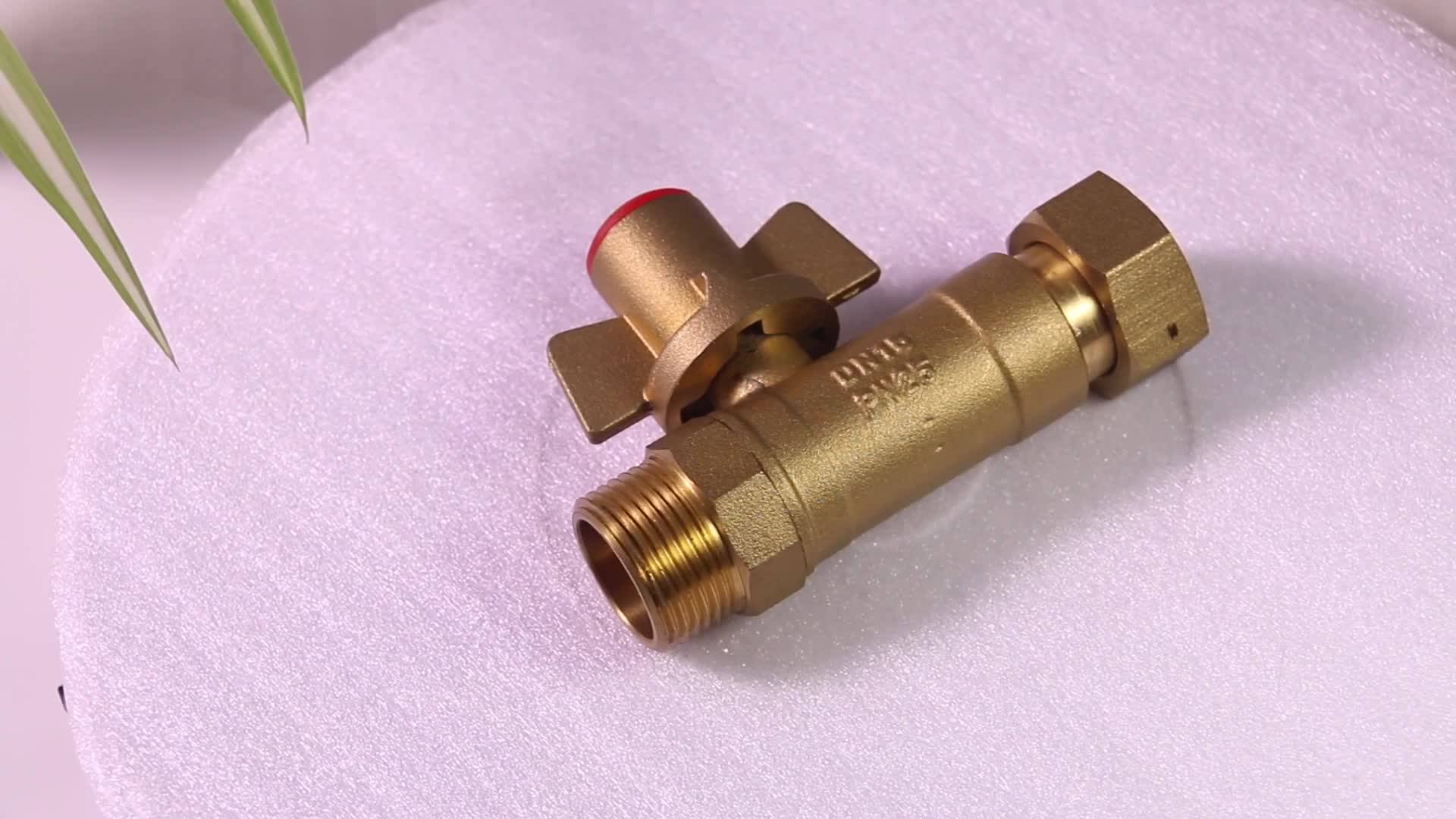 Wholesale Brass Water Meter Valve With Extension Coupling - Buy Brass ...