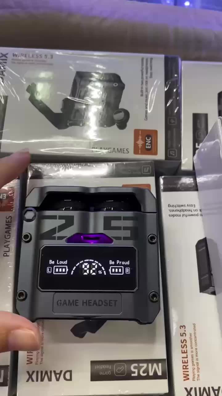 Professional Tws Gaming Headset M25 Tws Wireless Headphones Stereo Bt5 ...