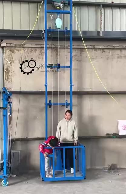 New Design Small Portable Electric Cargo Lift Platform Mini Warehouse ...