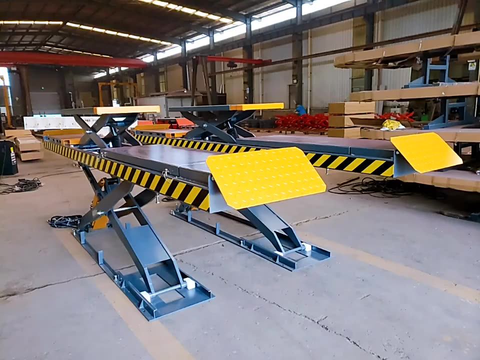 3500kg Low Profile Double Level Scissor Alignment Lift Wheel Alignment ...