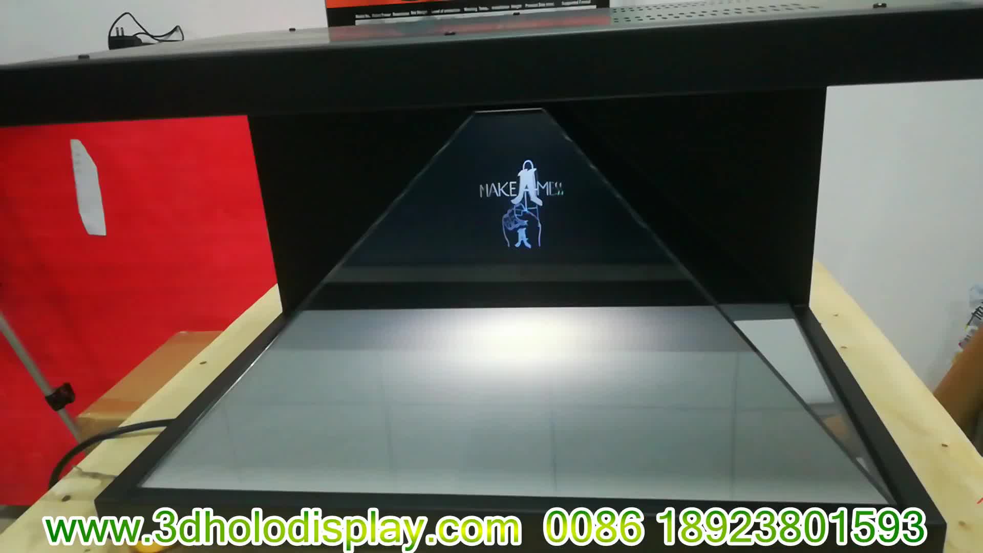 Virtual 3d Holographic Pyramid Glass Hologram Display Showcase - Buy Hologram Pyramid,3d ...
