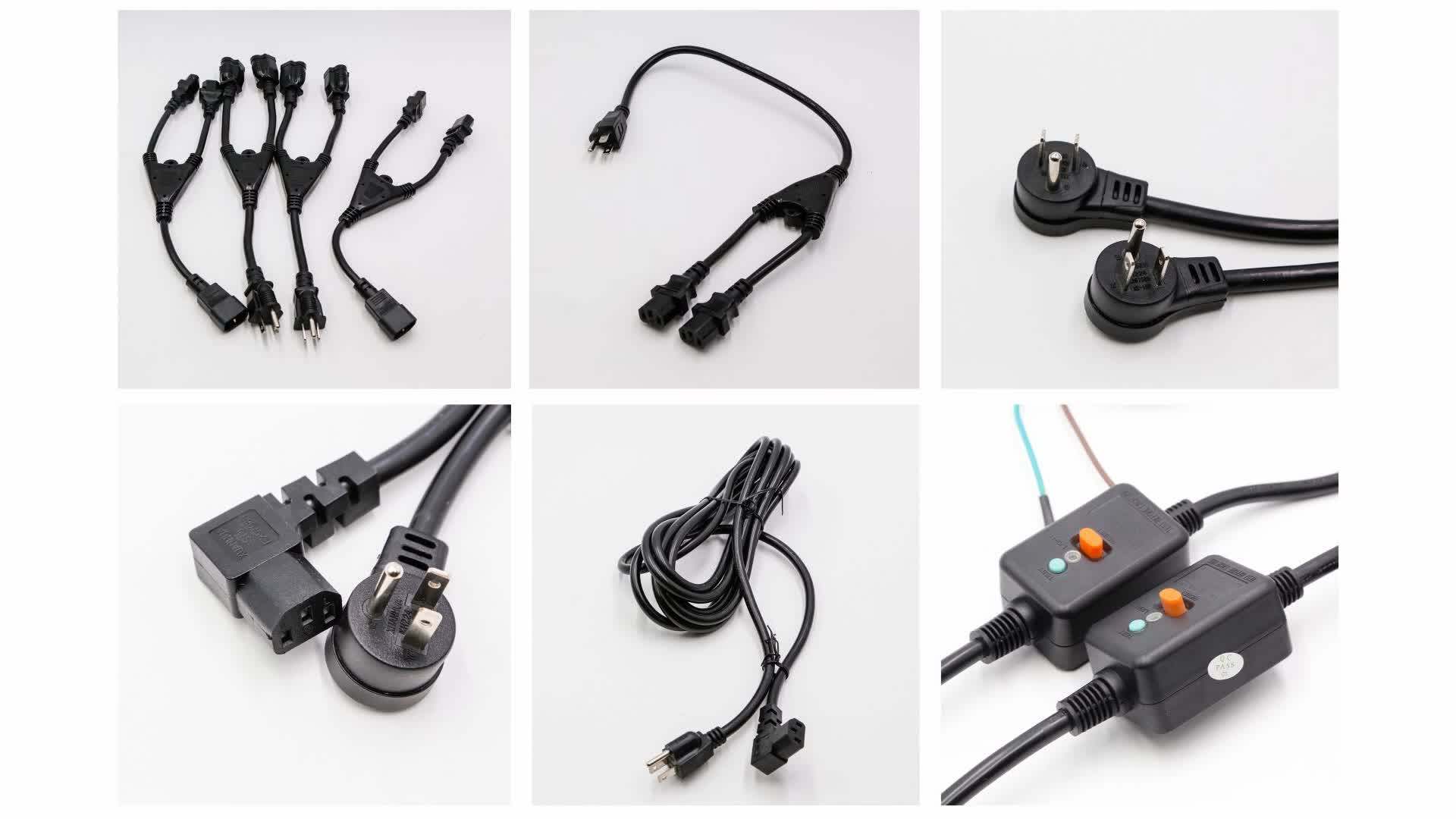 Jt-st3 Custom Iec C13 Plug To C14 Plug Power Cord Cable 3x1.0 3x1.5 ...